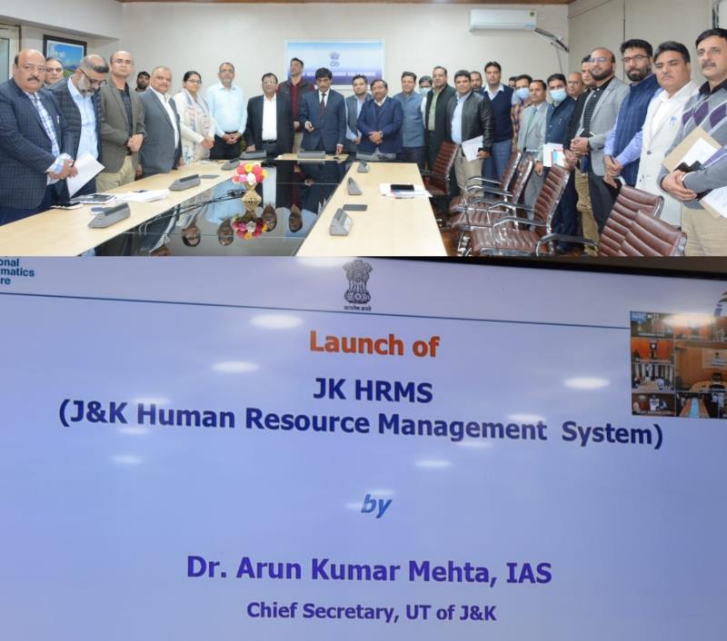 Chief Secretary launches online Human Resource Management System for JK ...